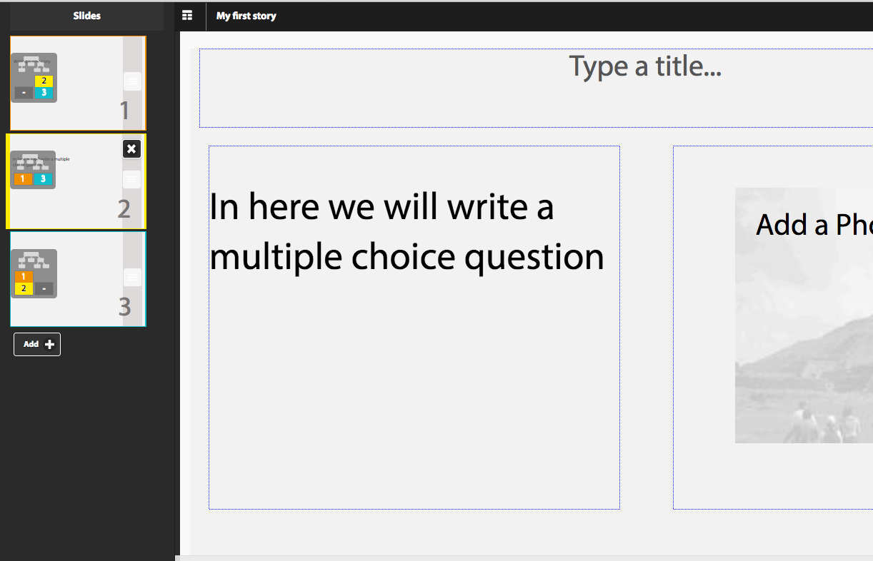Story – Activity: Multiple Choice Questions & Number Input